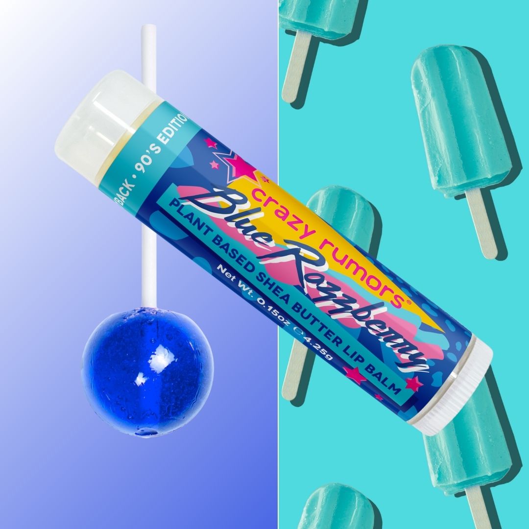 Blue Razzberry Lip Balm: Throwback 90's – Crazy Rumors